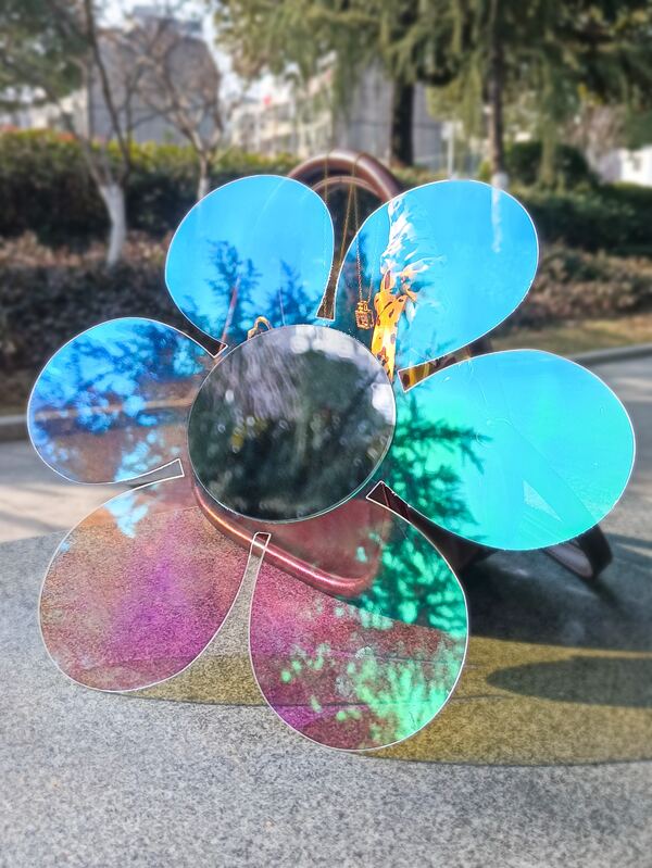 1pc Flower Shaped Mirror Wall Sticker | SHEIN USA