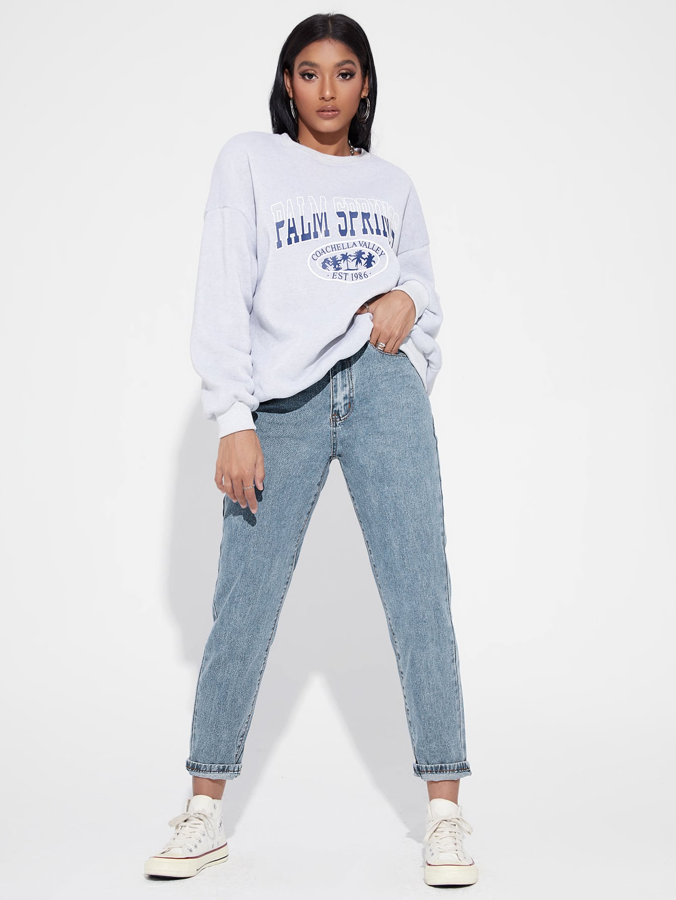 SHEIN High Waist Straight Leg Jeans | SHEIN UK