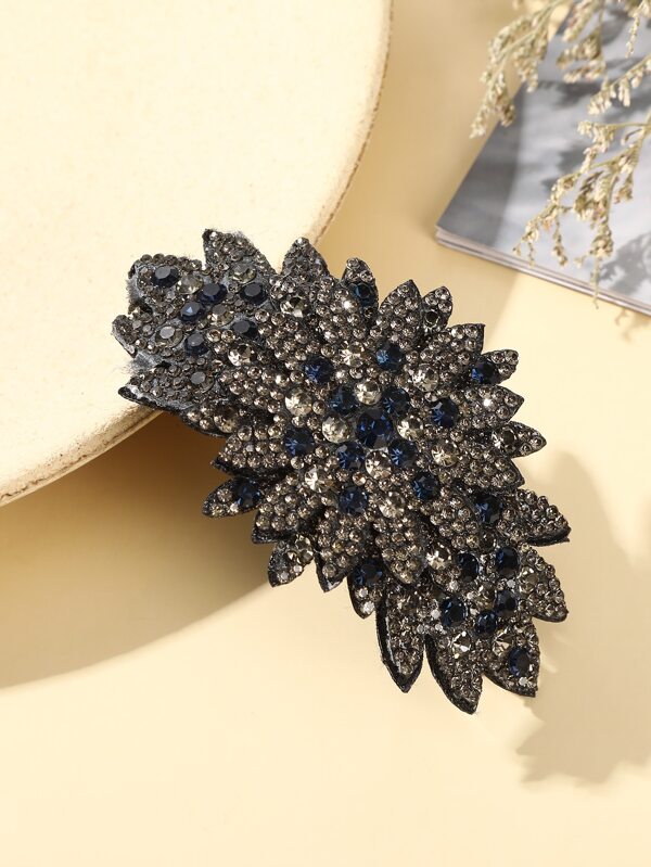 Rhinestone Flower Decor French Clip | SHEIN USA