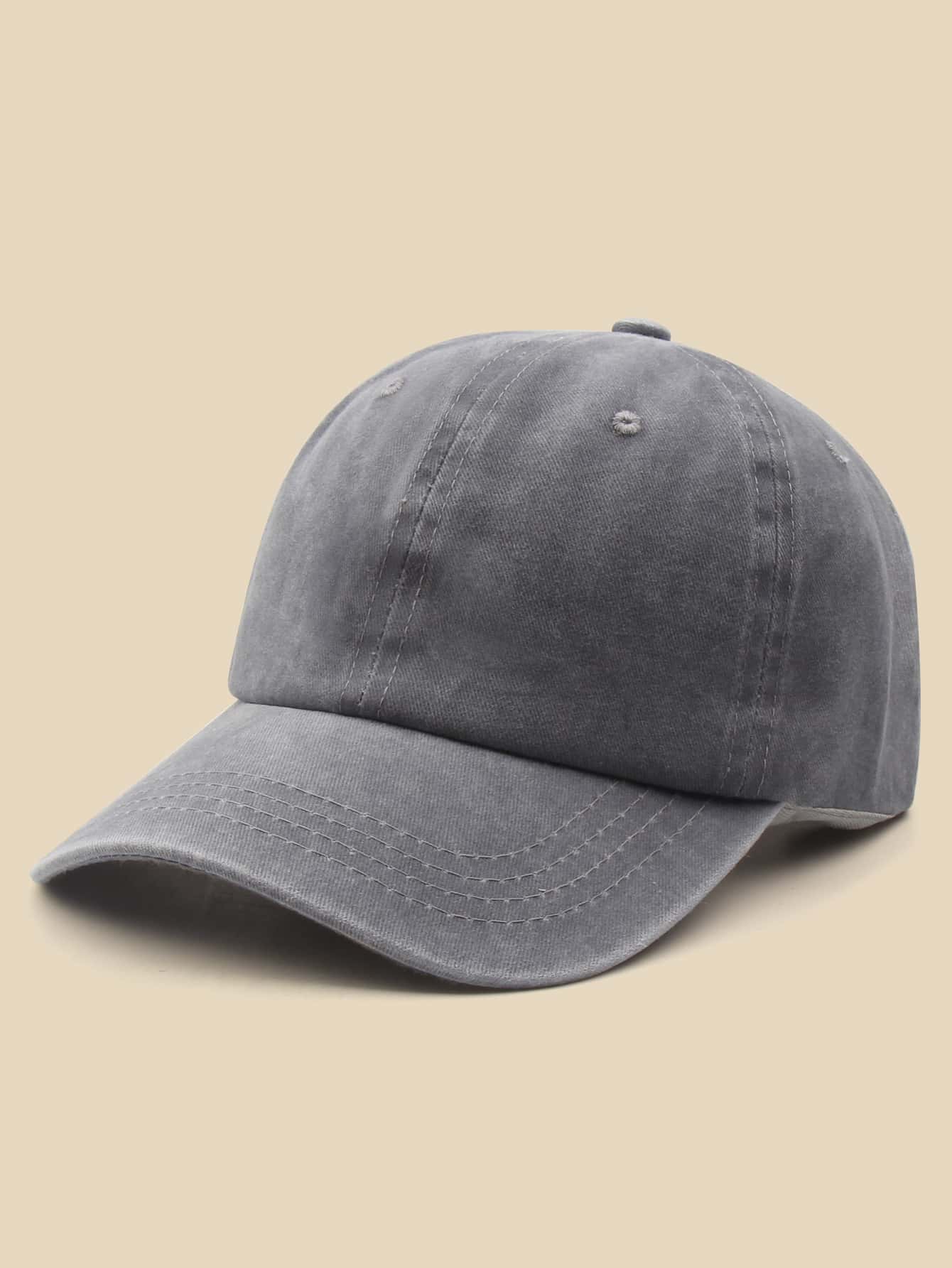 Stitch Detail Solid Baseball Cap | SHEIN USA