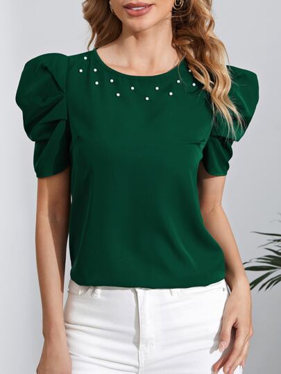 Pearls Blouses Fashion Pearls Blouses Shein Usa