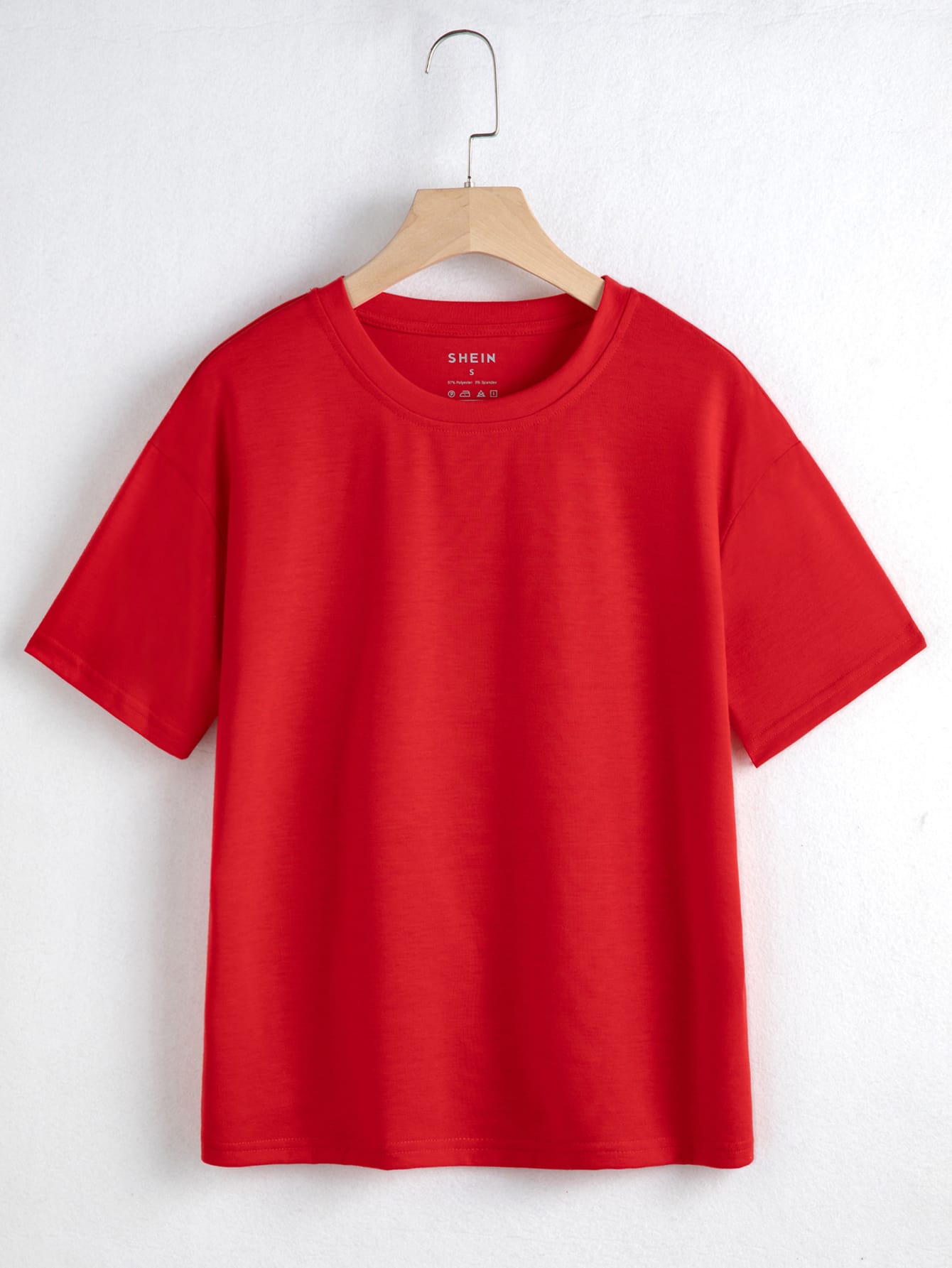 Solid Drop Shoulder Tee