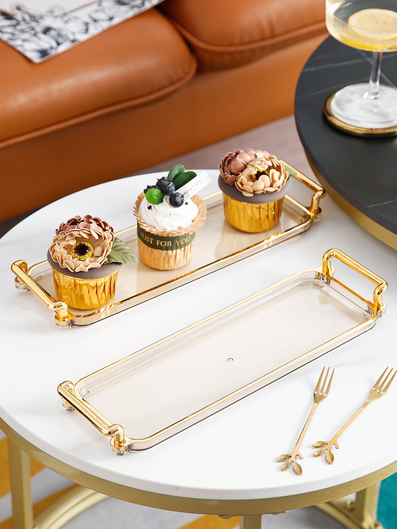 1pc Plastic Dessert Tray