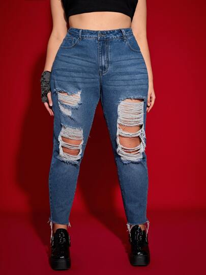 Plus Size Jeans On Sale Shein Uk
