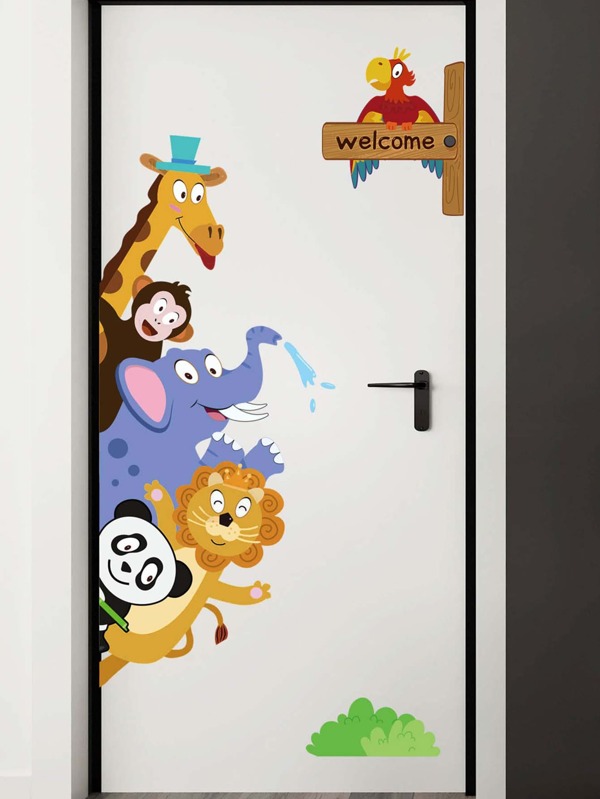 Kids Cartoon Graphic Door Sticker | SHEIN USA