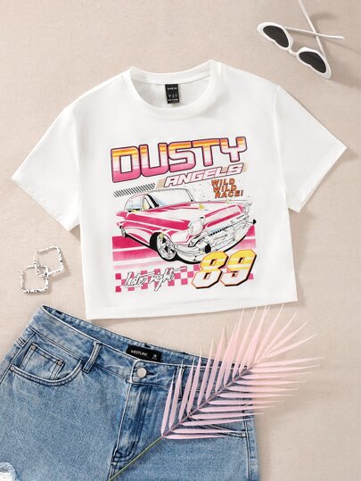 Graphic & Logo Tees | Slogan Tees | SHEIN USA