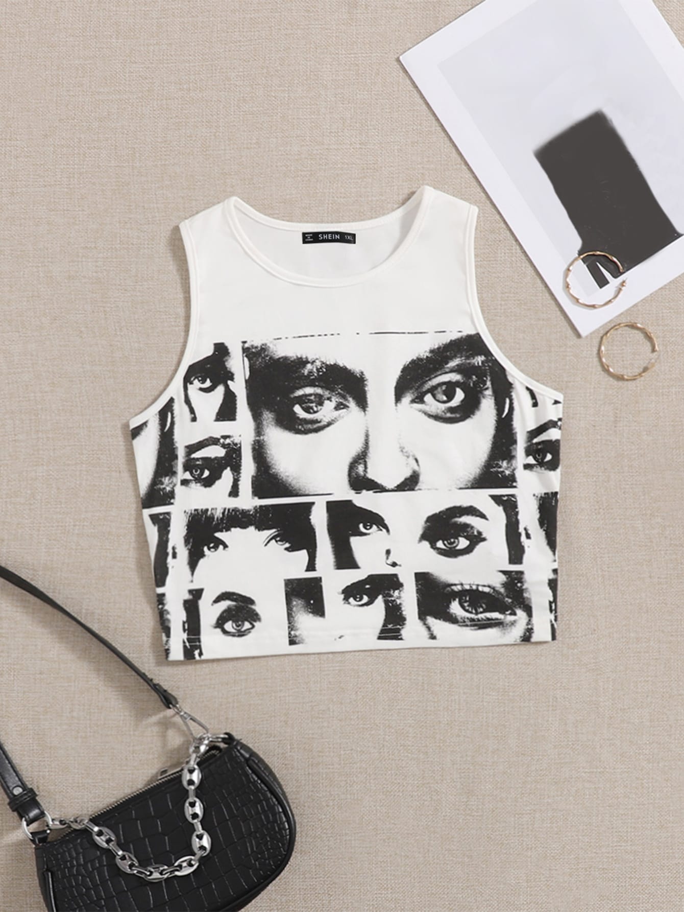 Shein Icon Top Tank Con Estampado De Figura Moda De Mujer Shein México