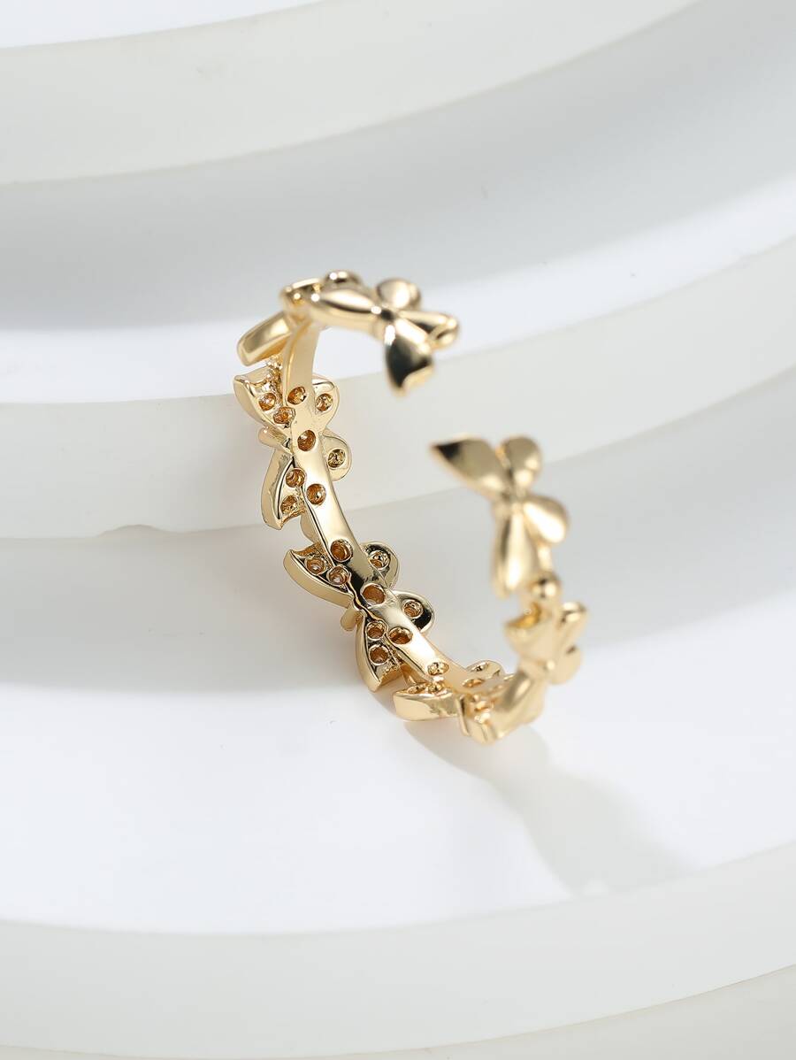 Butterfly Decor Cuff Ring | SHEIN UK