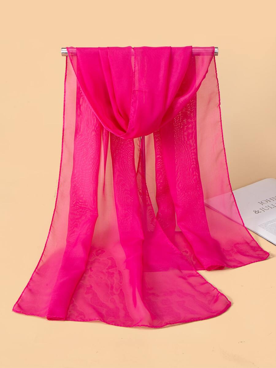 Minimalist Chiffon Scarf | SHEIN USA