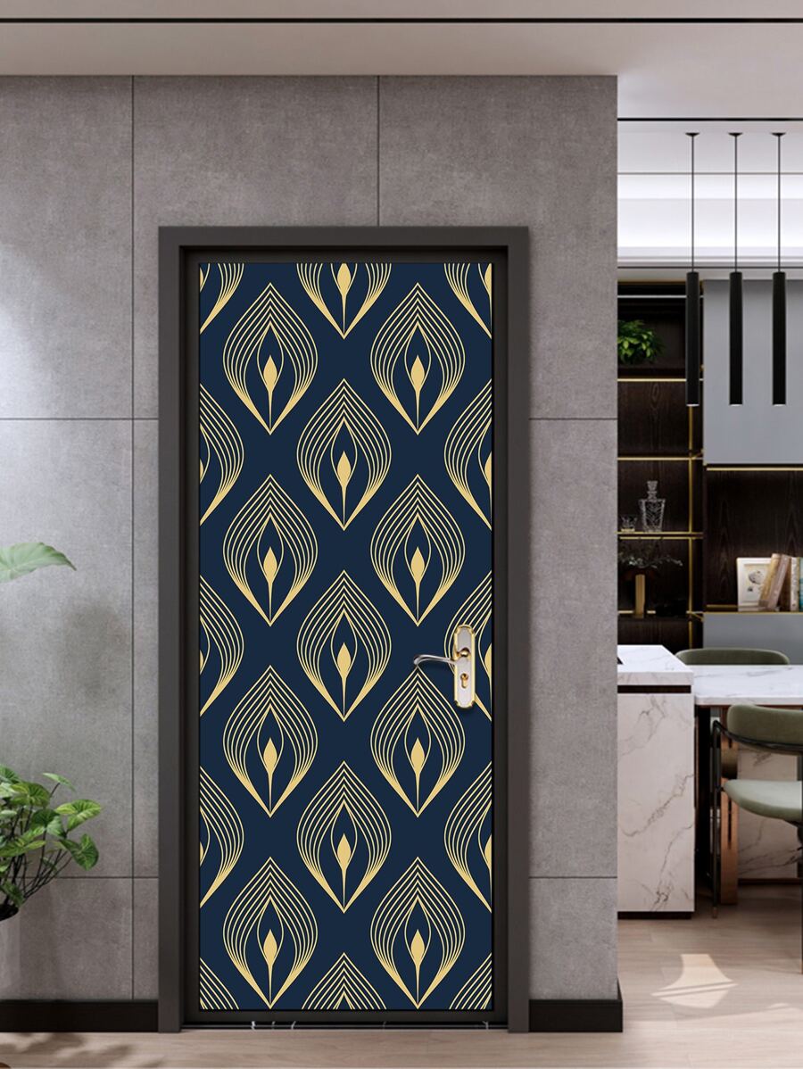 Geometric Pattern Door Sticker | SHEIN USA