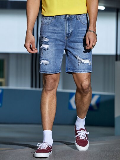 Men Denim Shorts | Fashion Men Denim Shorts | SHEIN USA