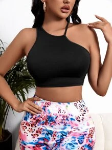 Asymmetrical Neck Crop Top | SHEIN USA