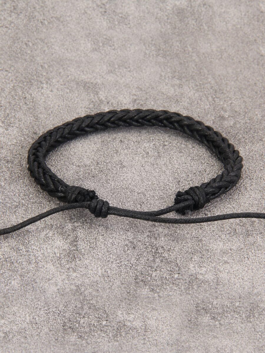 Fashionable and Popular Men Solid Braided Bracelet for Jewelry Gift and ...