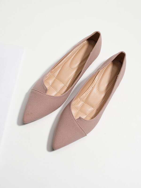 Minimalist Point Toe Ballet Flats | SHEIN USA