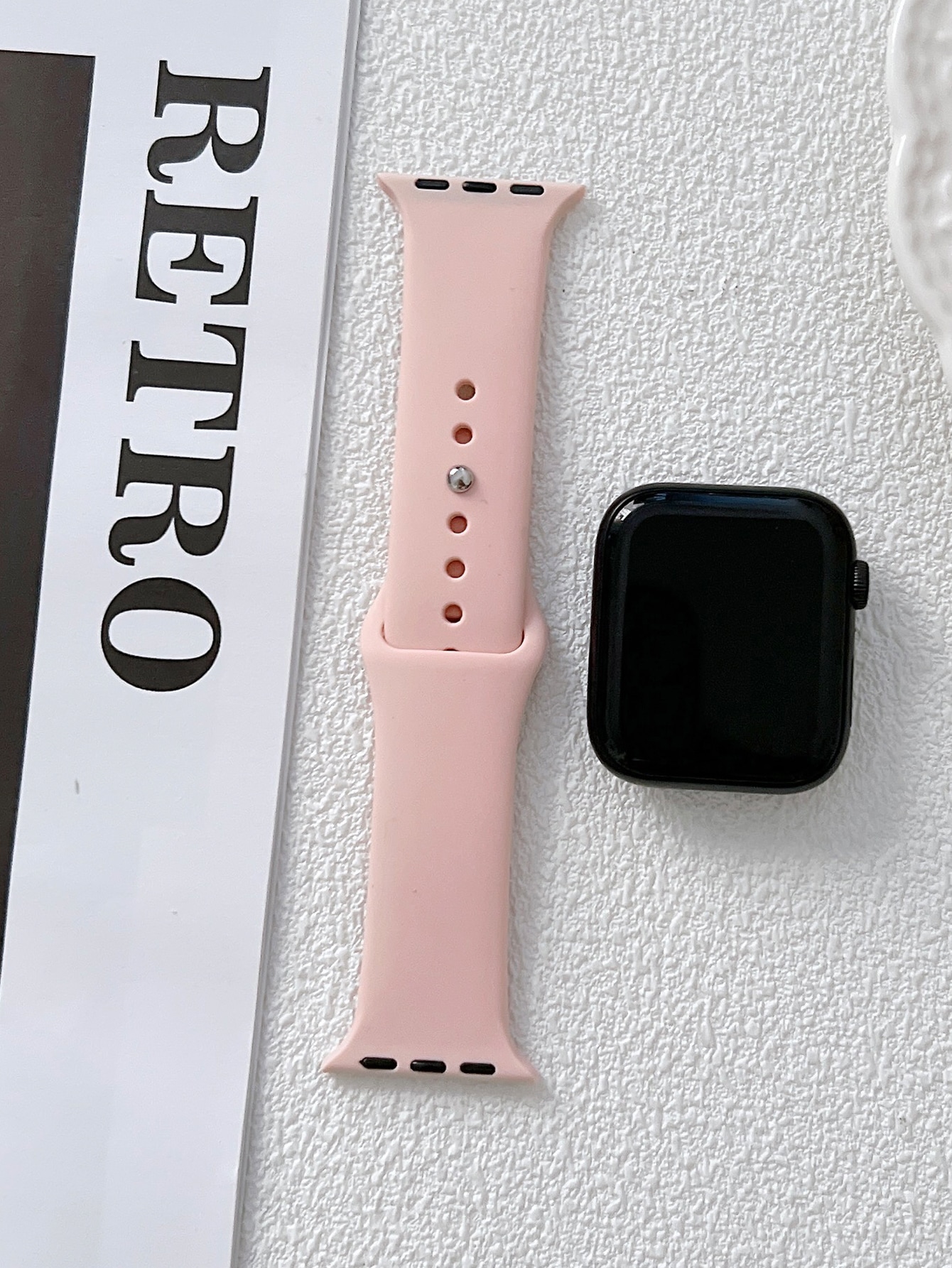 Correia de silicone de cor sólida para Apple Watch