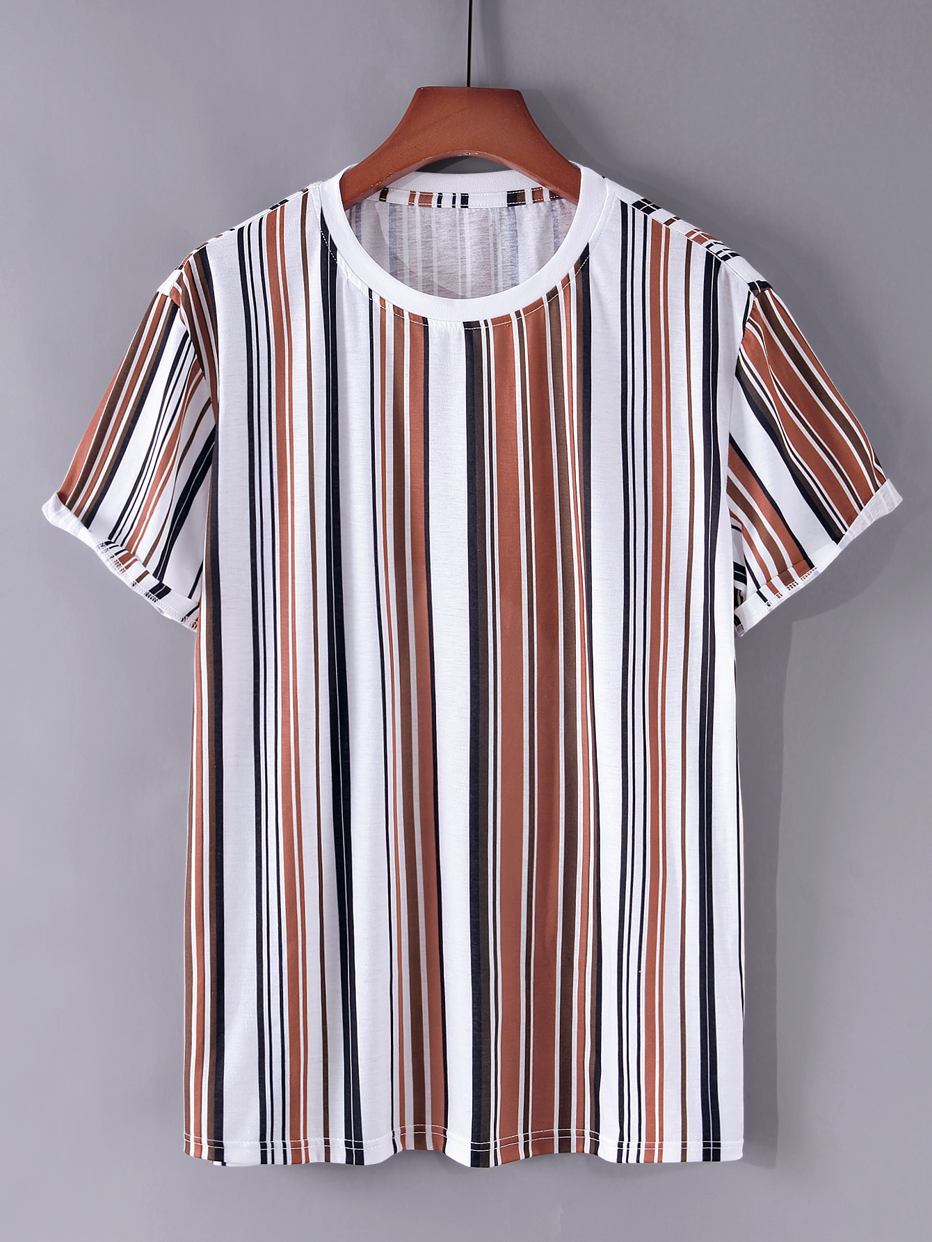 Men Vertical Striped Tee