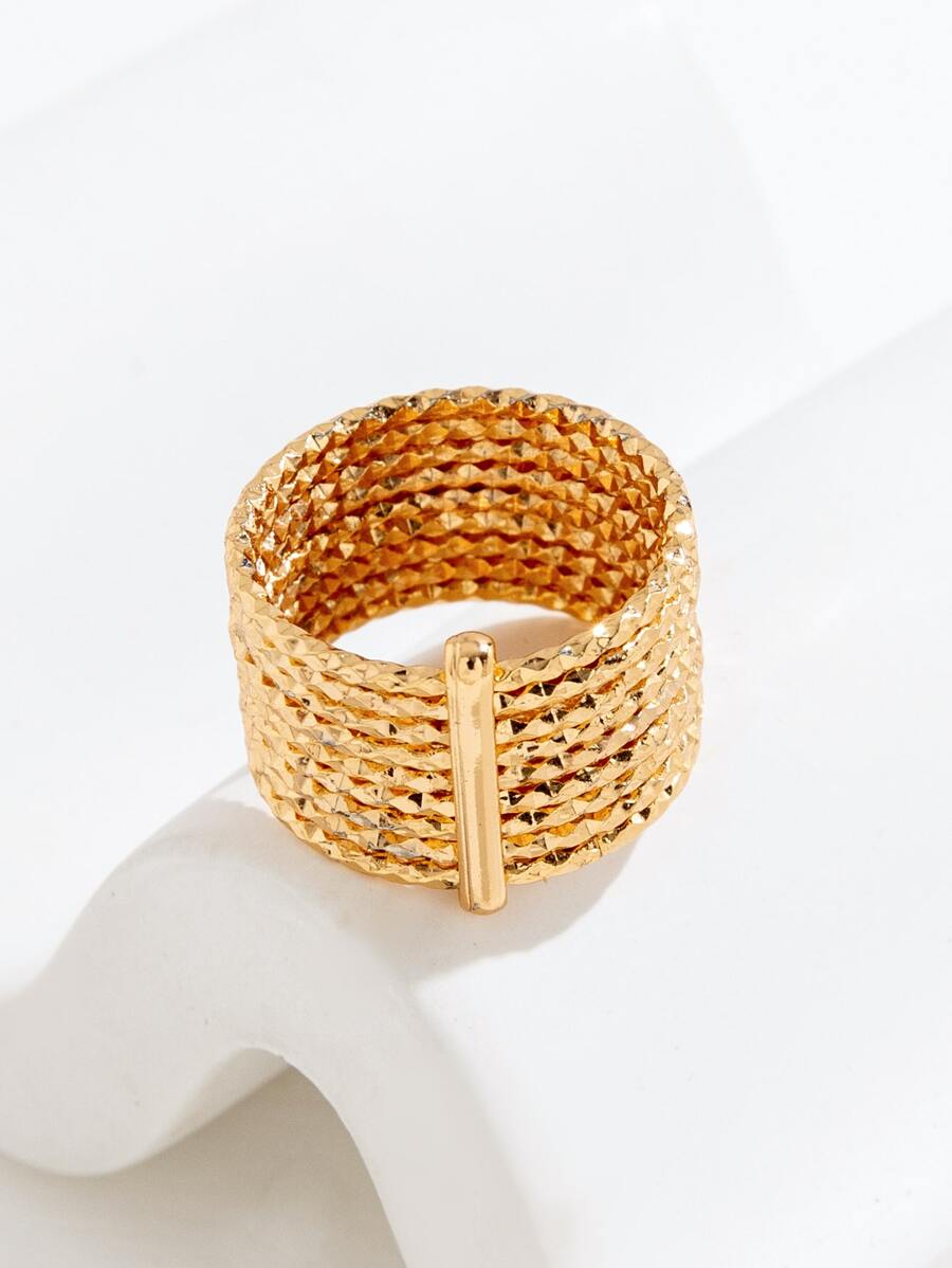 Women Solid Color Textured Ring | SHEIN USA