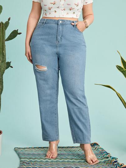 Plus Size Jeans Shein