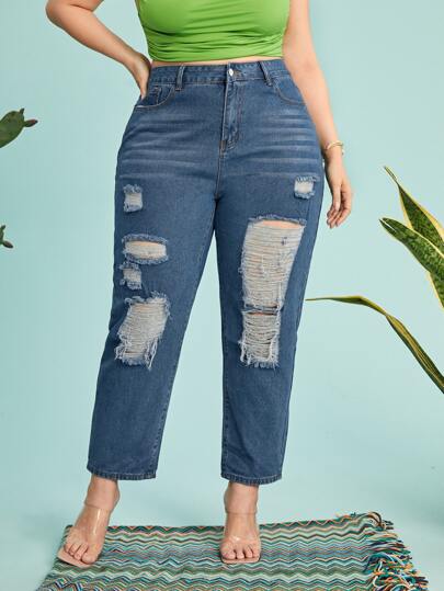 Plus Size Jeans Shein