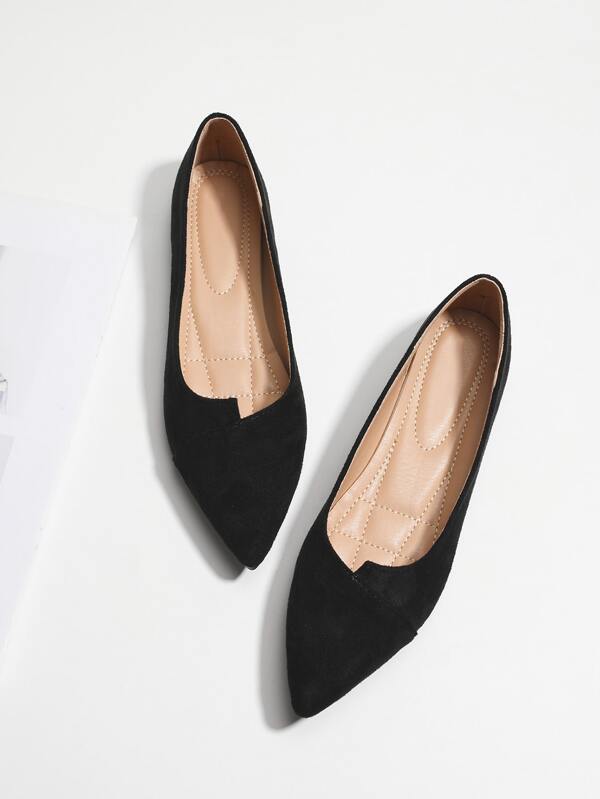 Minimalist Point Toe Ballet Flats | SHEIN USA