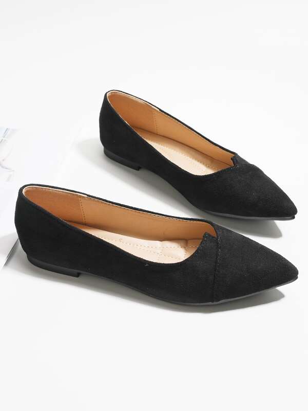 Minimalist Point Toe Ballet Flats | SHEIN USA