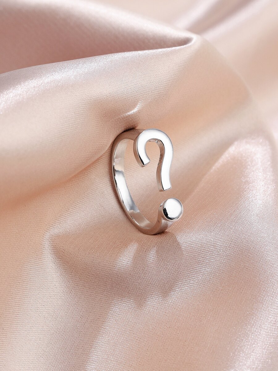 Question Mark Decor Ring | SHEIN USA