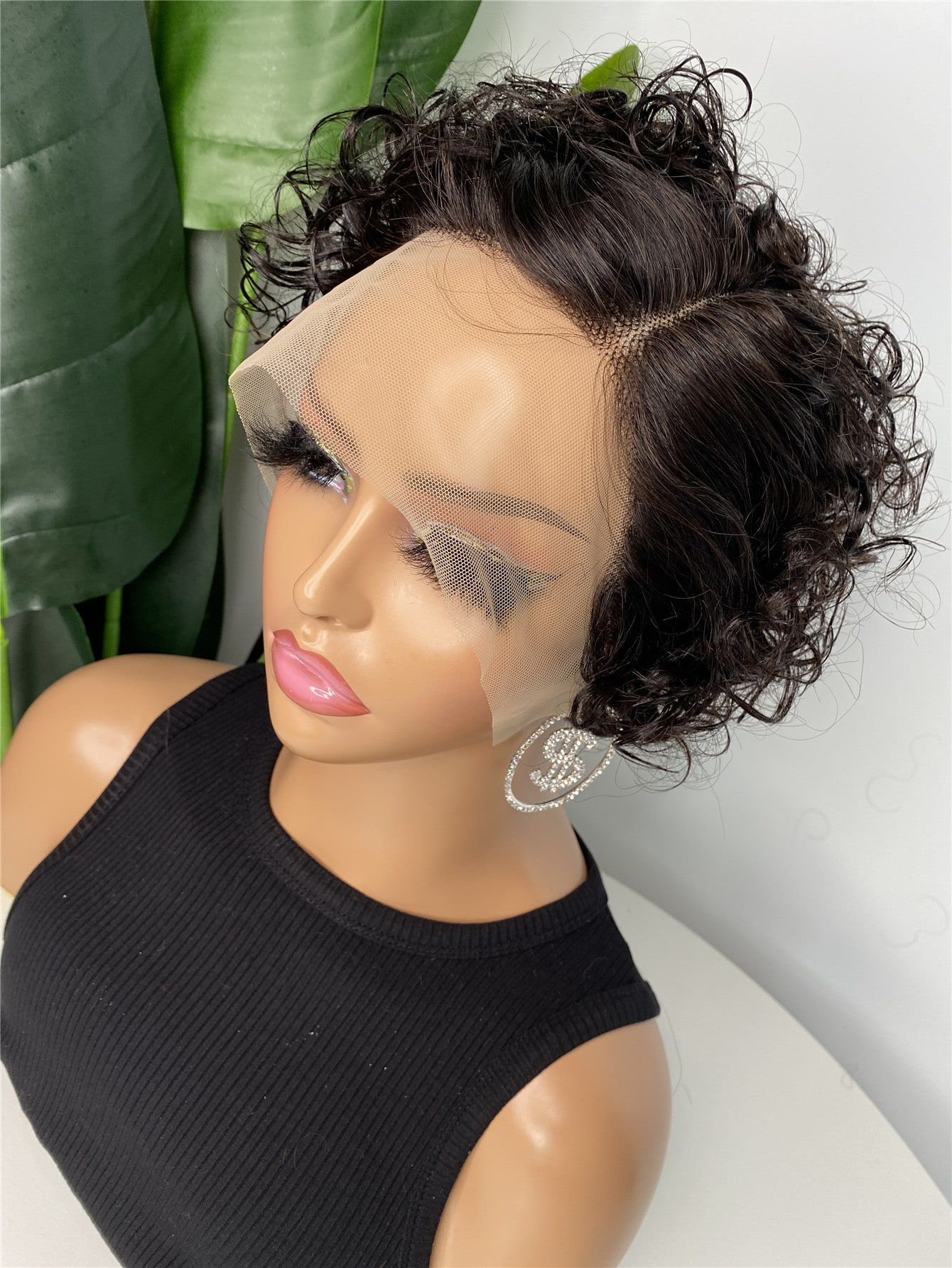 150% Short Deep Wave Human Hair Wig