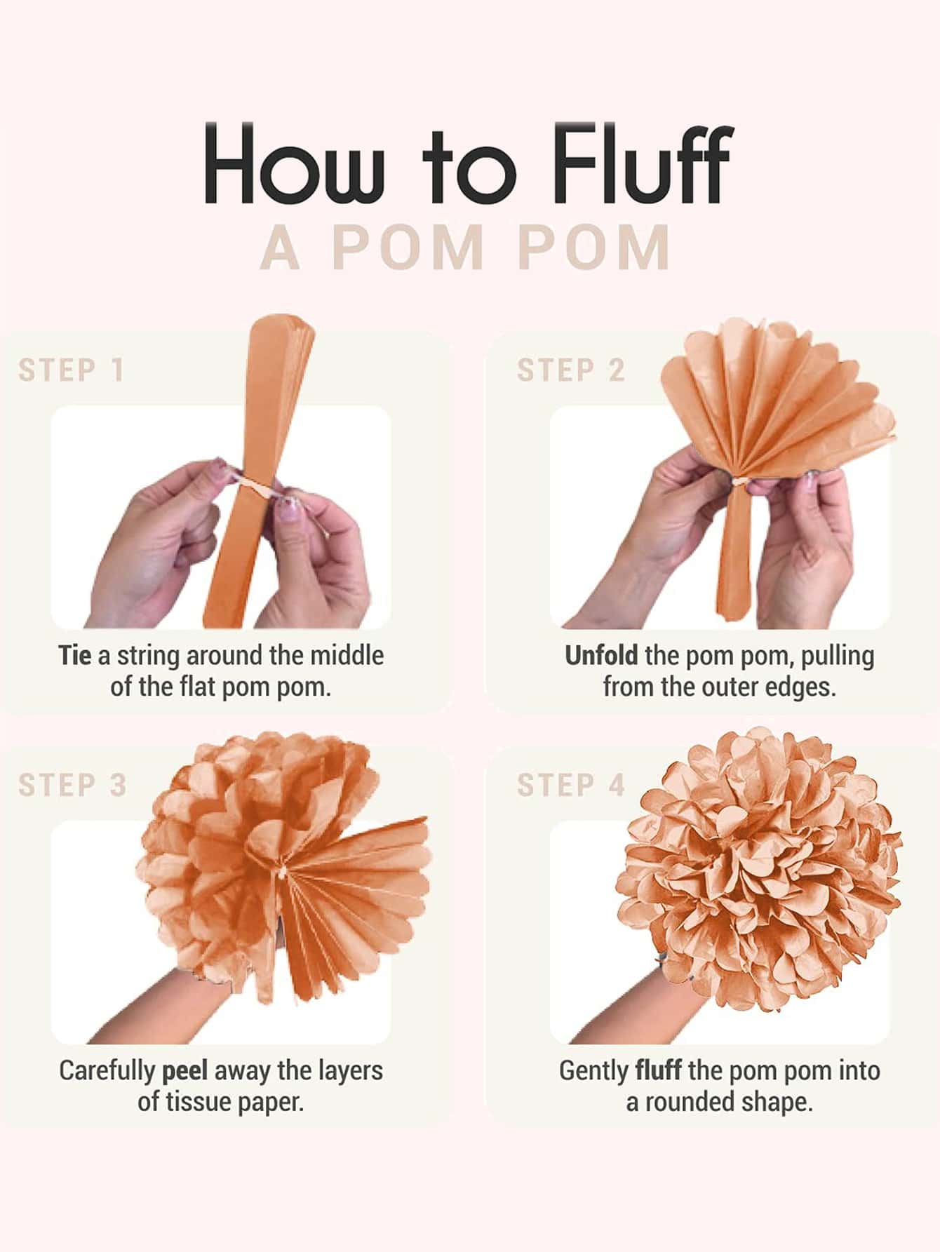 6pcs Tissue Paper Flower Ball Baby Shower Birthday Party Decoration ...