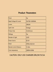 SHEIN BASIC LIVING 1pc Sunset Projection Light | SHEIN UK