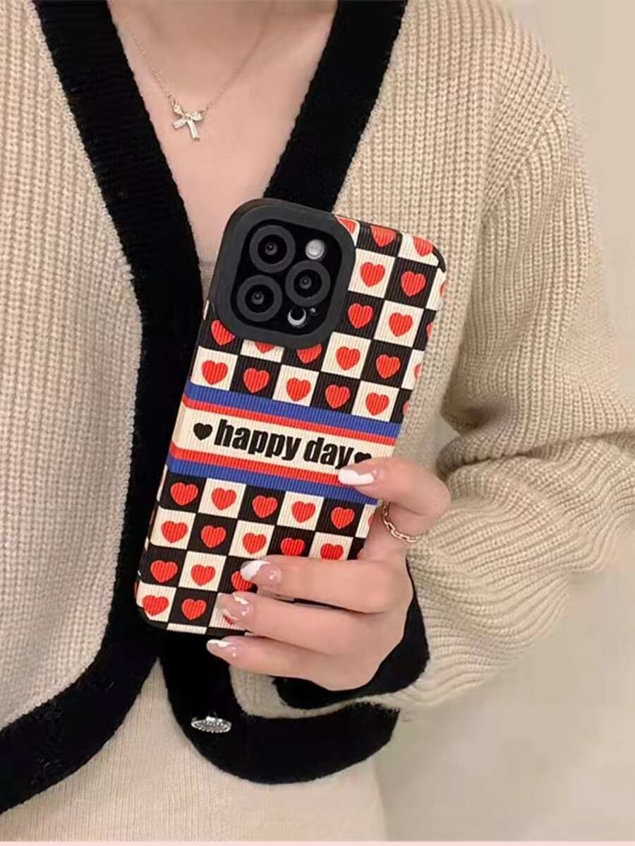 Heart Pattern Phone Case | SHEIN USA