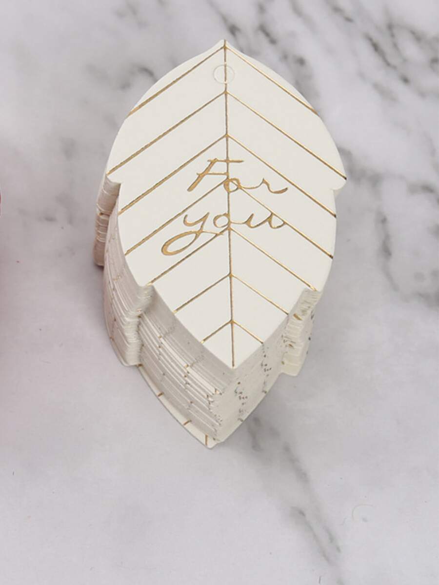 50pcs Leaf Shaped Gift Tag | SHEIN USA