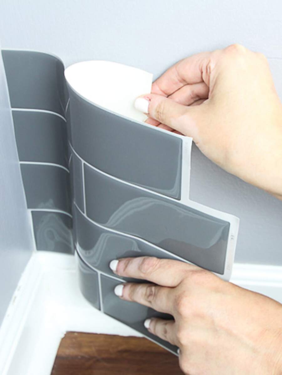 1pc 3D Waterproof Kitchen Sticker, Peel And Stick Wall Tile For Kitchen ...