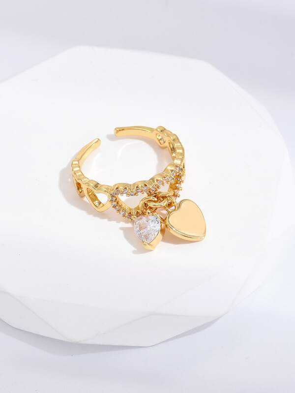 Heart Charm Ring | SHEIN USA