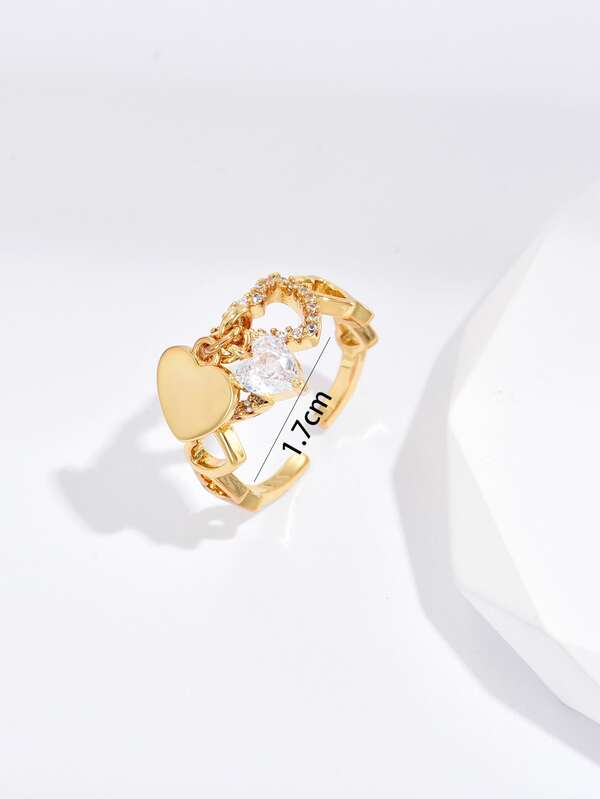Heart Charm Ring | SHEIN USA