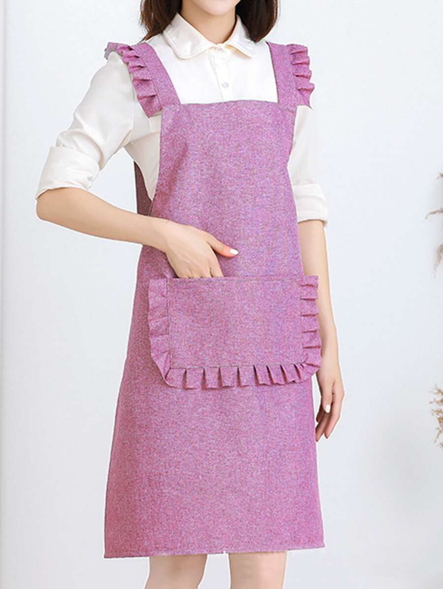 Frill Trim Antifouling Apron | SHEIN USA