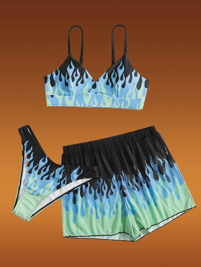 Women's Swimsuits | 3 Piece Bikini Sets | ROMWE USA