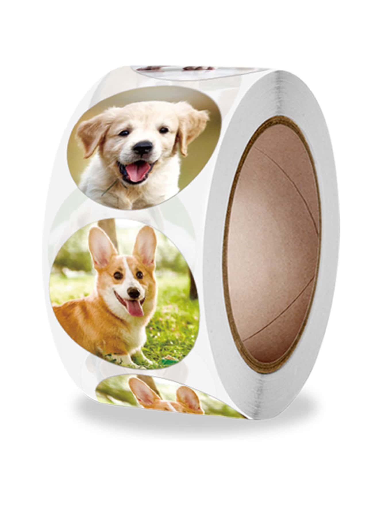 Cute Dog Children Sticker 1-Inch Sealing Sticker Gift Decoration ...