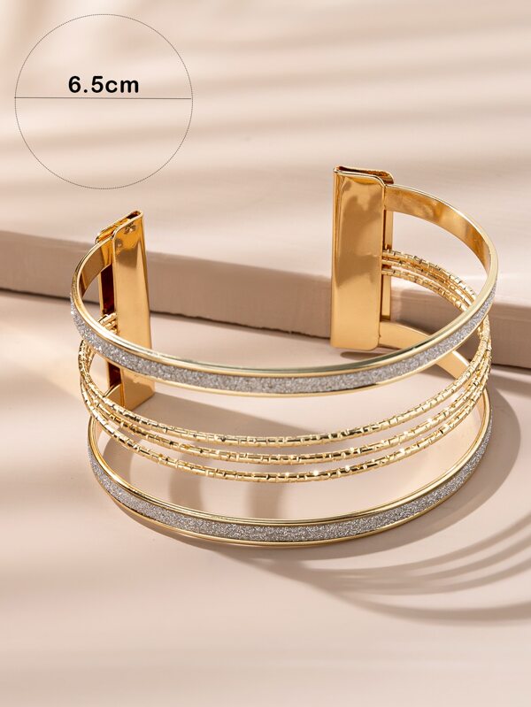 Glitter Detail Cuff Bangle | SHEIN USA