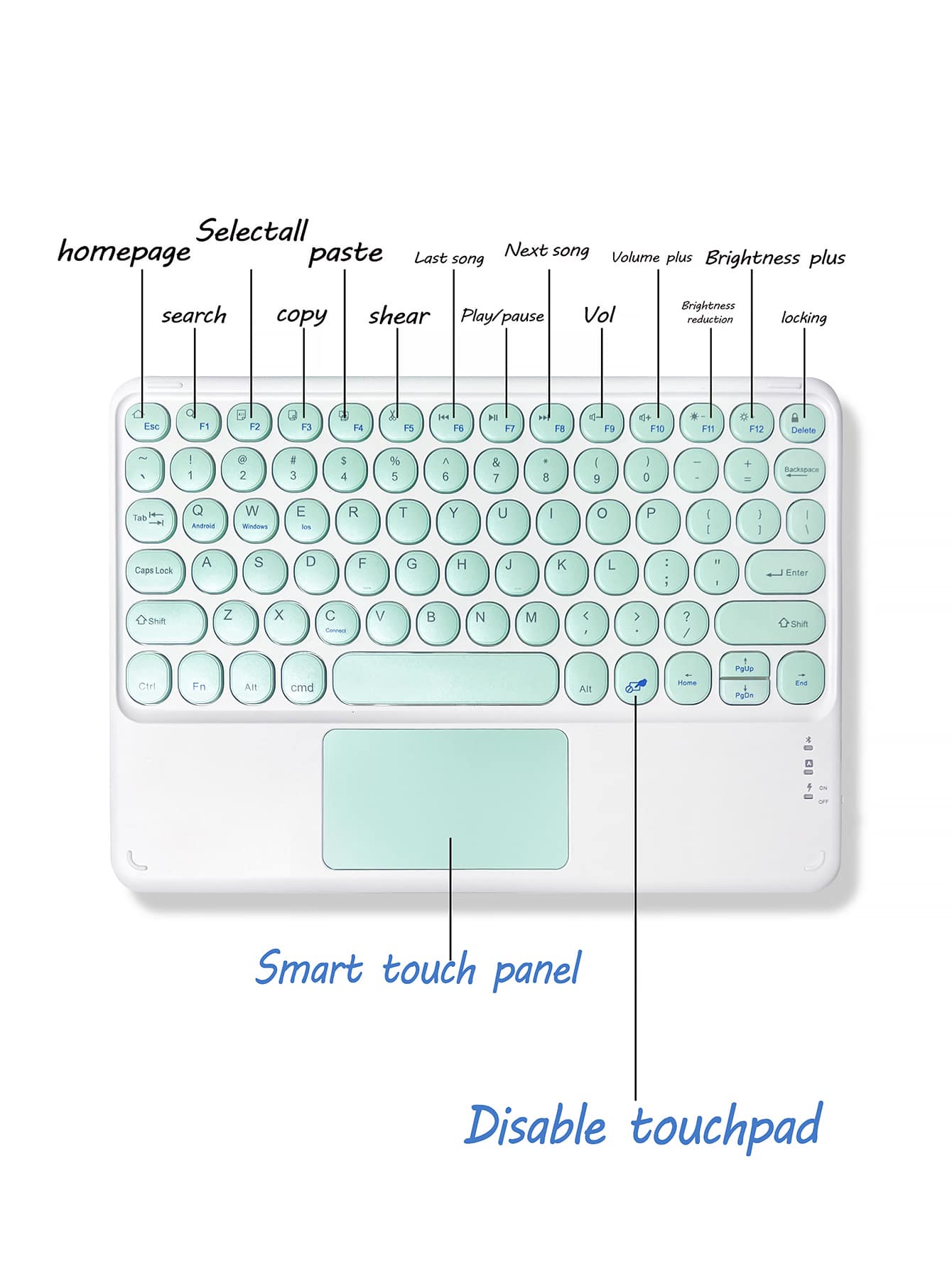 10 Inch Universal Wireless Keyboard | SHEIN USA
