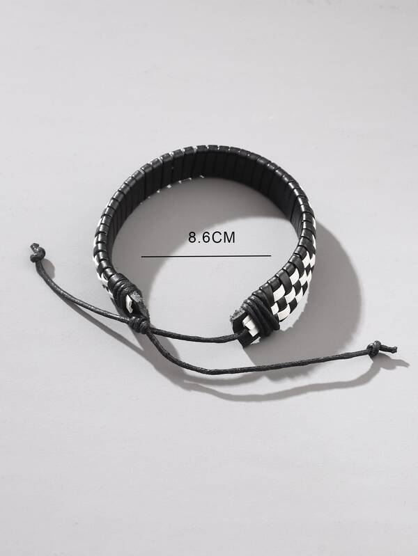 Two Tone Braided Bracelet | SHEIN USA