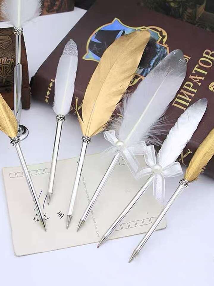 Old Feather Pens And Ink