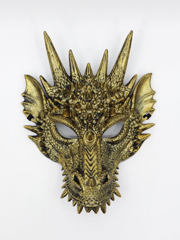 Vintage Gold Dragon Head Mask | SHEIN EUR