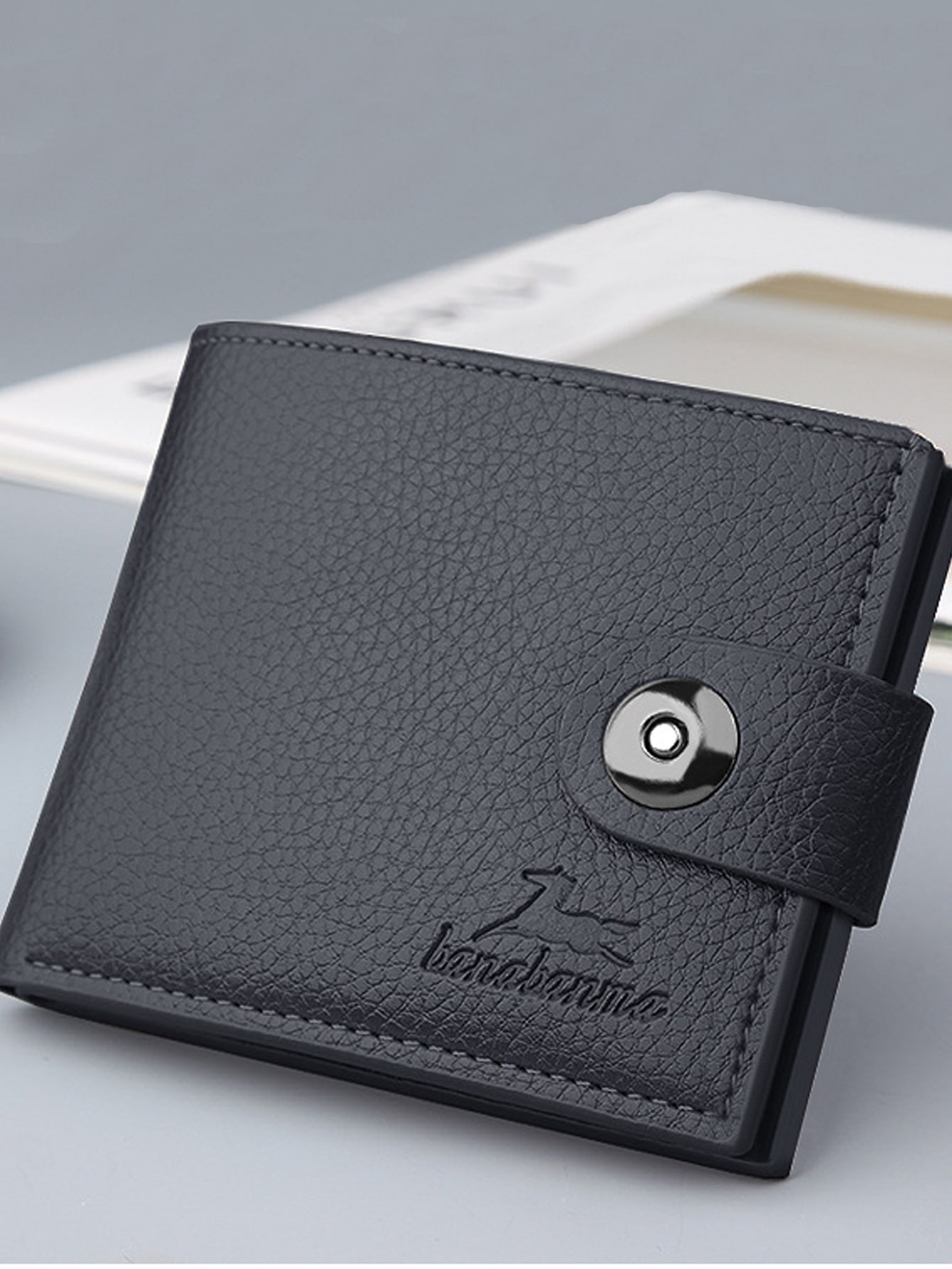 Hombres Monedero pequeño con diseño de letra