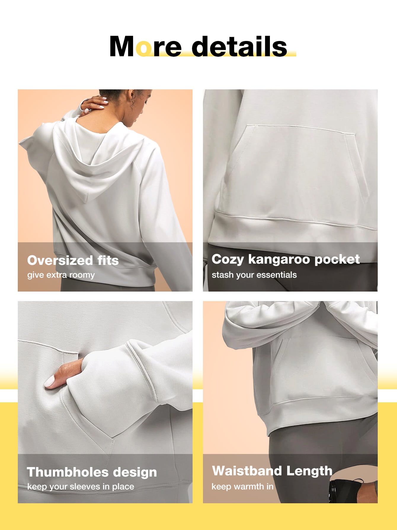 GLOWMODE Modal Silk Touch Oversized Half-Zip Hoodie | SHEIN EUR