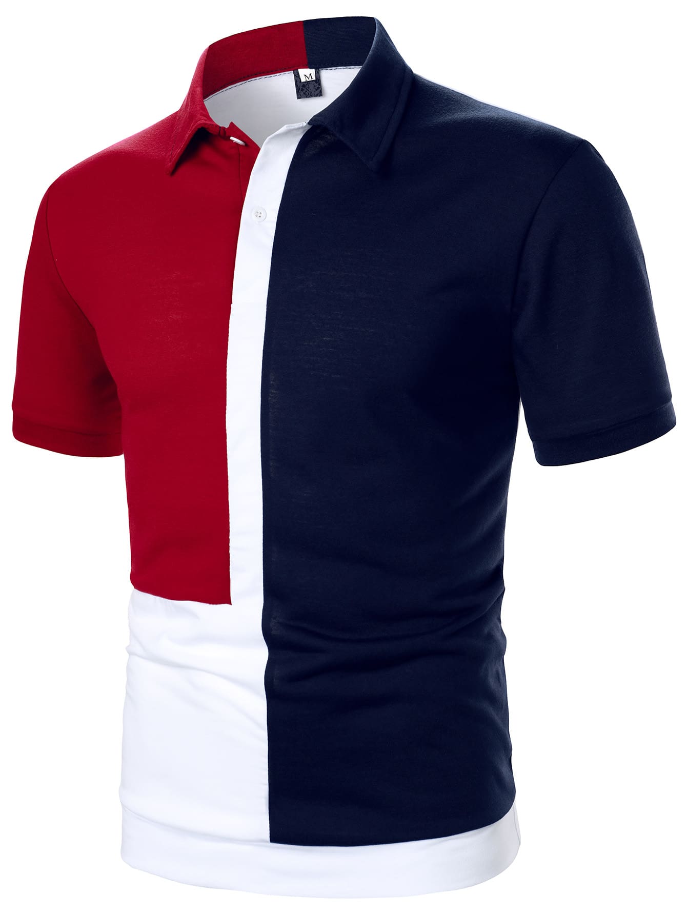 Manfinity Men Color Block Polo Shirt Shein Usa
