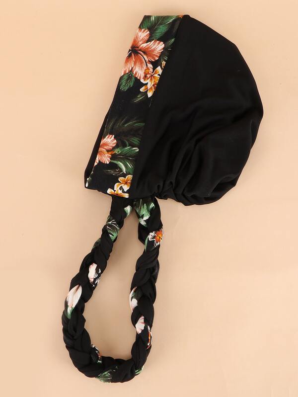 Tropical Print Braided Detail Head Wrap | SHEIN UK