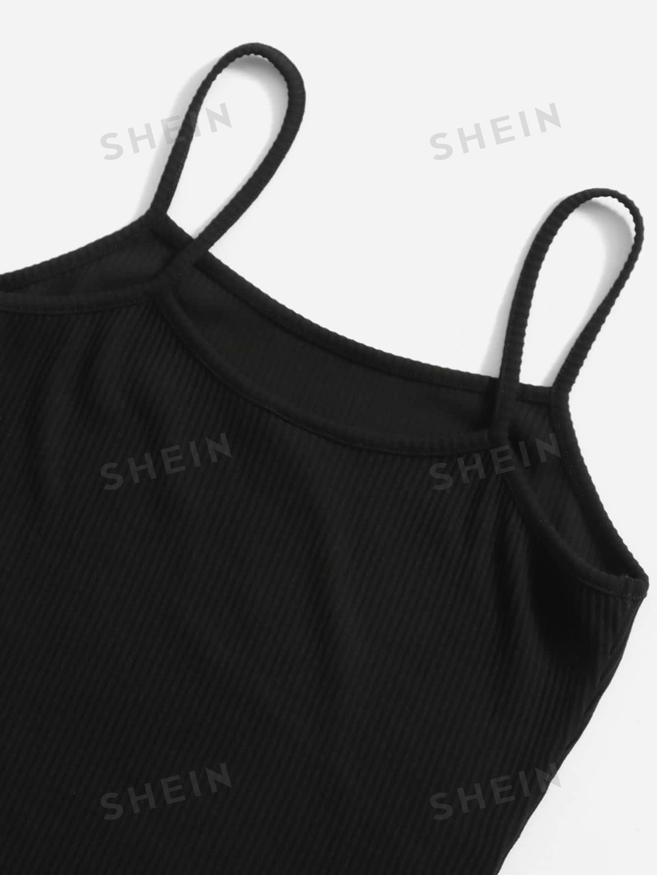 SHEIN Essnce Super Crop Top & Rib-knit Bodycon Dress | SHEIN UK