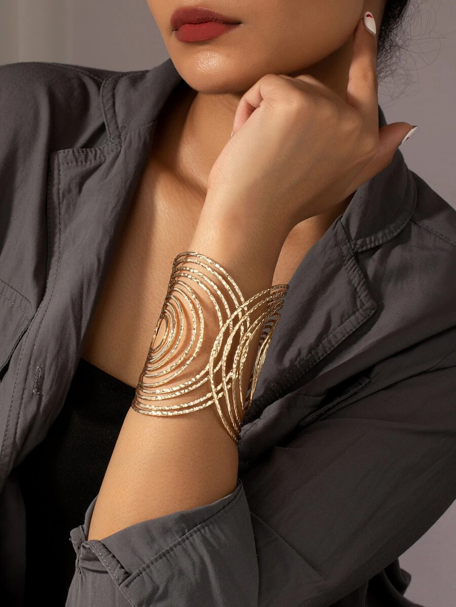 Hollow Out Cuff Bangle | SHEIN USA