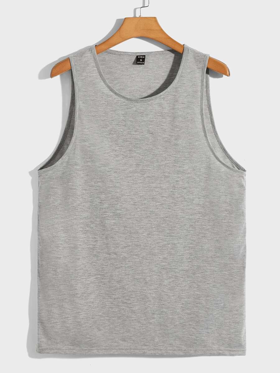 Manfinity Basics Men Solid Tank Top | SHEIN USA Manfinity Basics Men Solid Tank Top | SHEIN USA