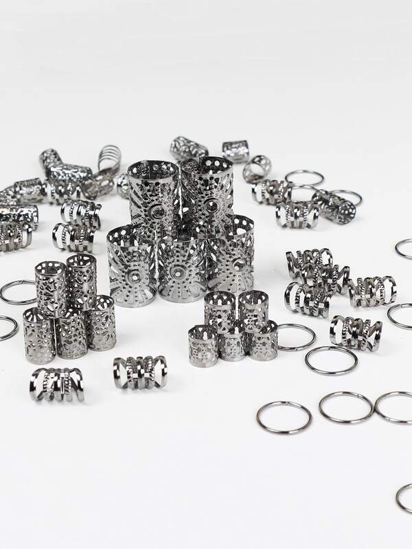 85pcs Minimalist Bohemian Hippie Style Hair Ring For Everyday Styling ...